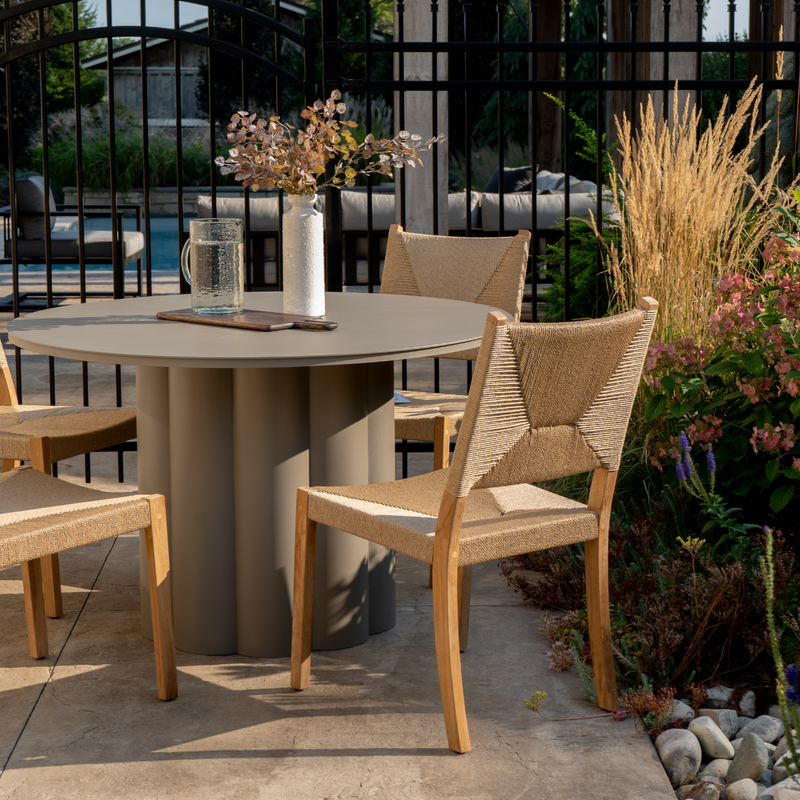 Lotus Dining Table - Putty Taupe