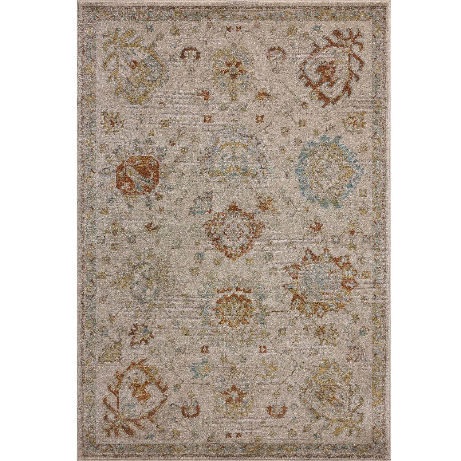 Magnolia Home x Loloi Mona Oatmeal/Multi