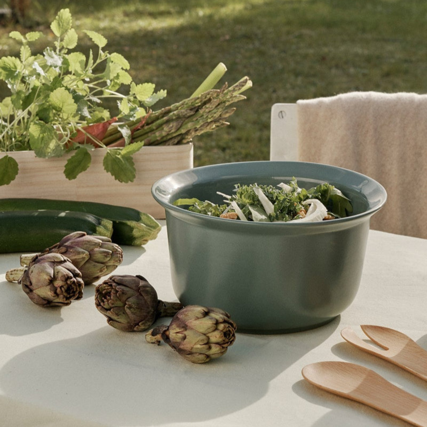 Green Ovenproof Stoneware Bowl