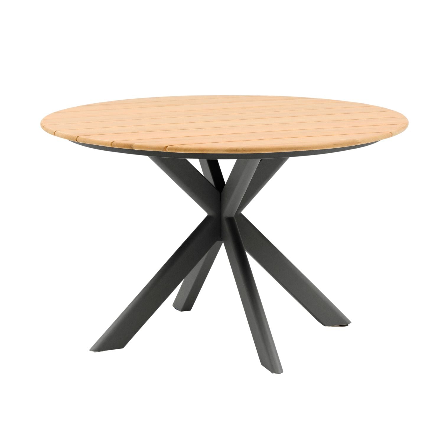 Largo Teak/Charcoal 47" Round Dining Table
