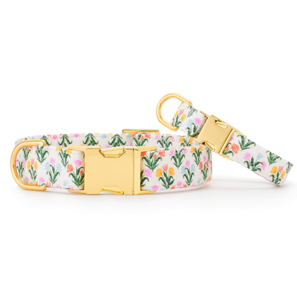 Rifle Paper Co. Pup Dog Collar - Tulips
