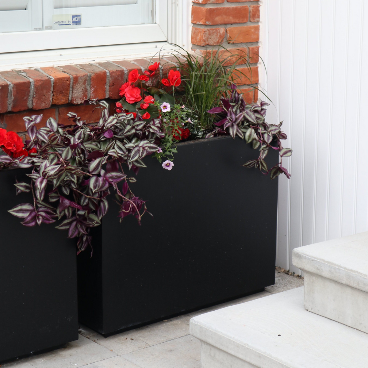 Metal Black Rectangular Planter – Hauser Company Stores