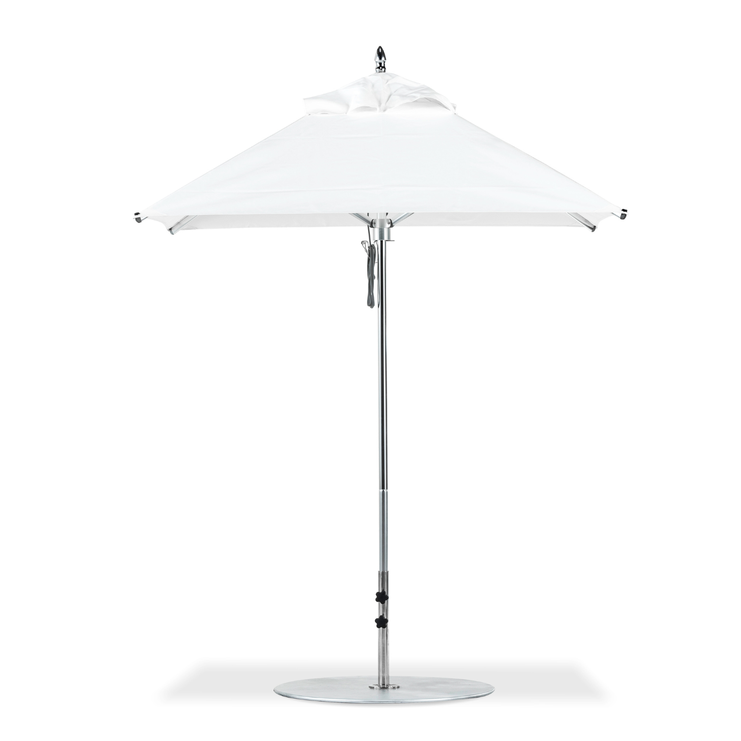 Designer 6.5' Square White Market Umbrella