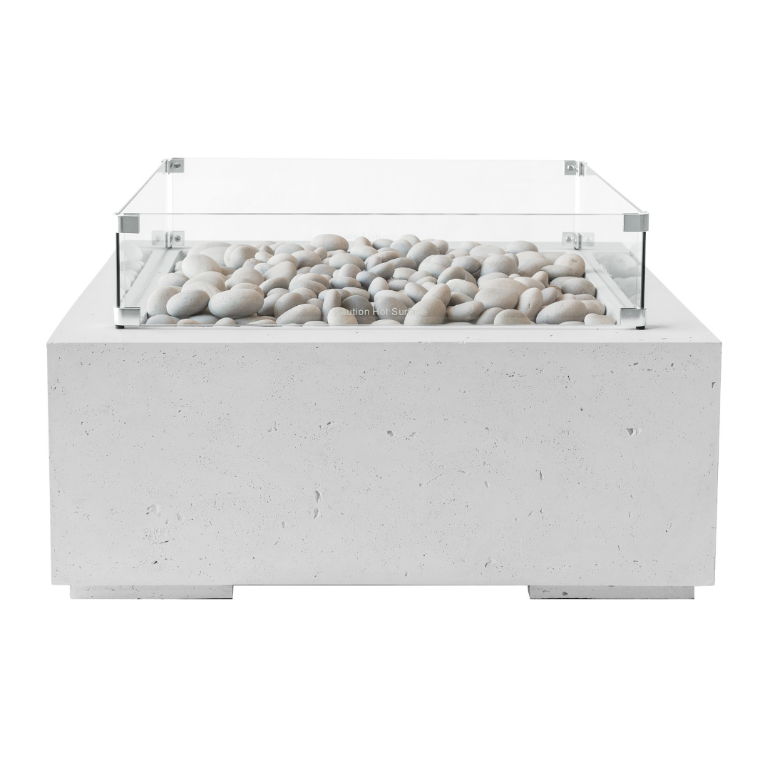 Dekko Concrete Fire Pit Glass Wind Guards – Hauser Company Stores