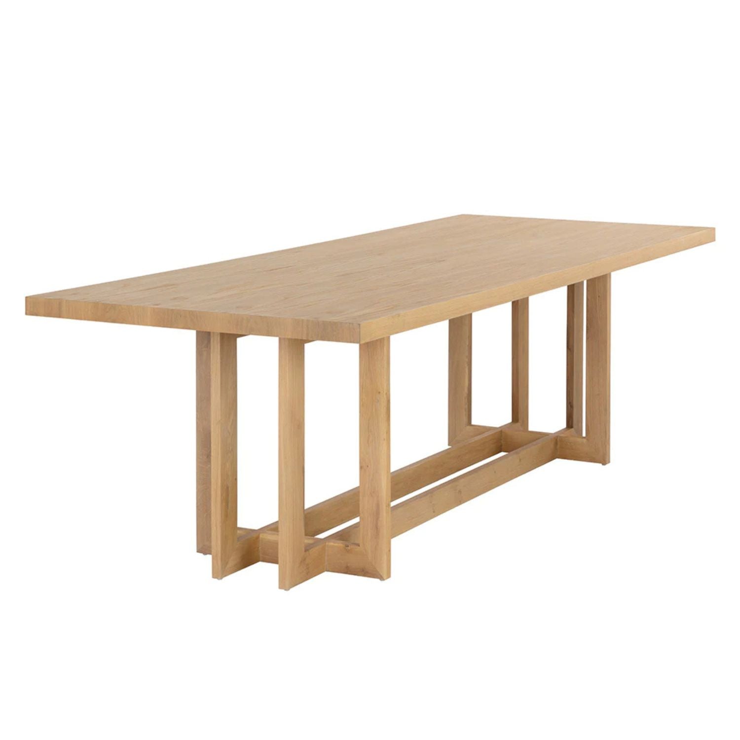 Linear Natural Rectangular 96" Dining Table