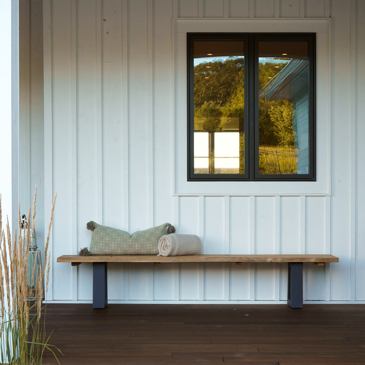 Live Edge Charcoal Bench – Hauser Company Stores